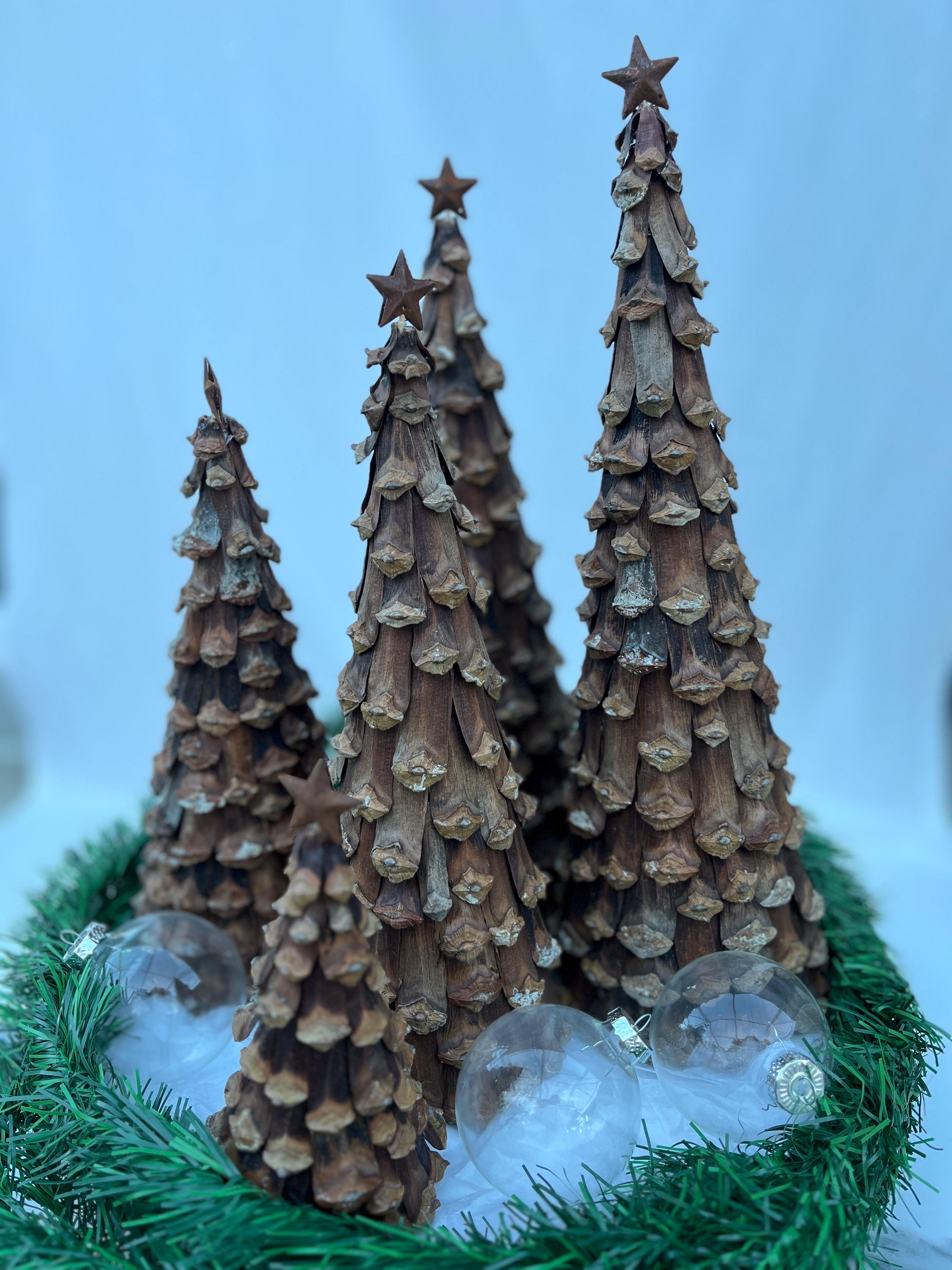 Pinecone Christmas Tree Handmade Decor Holiday Centerpiece Rustic ...
