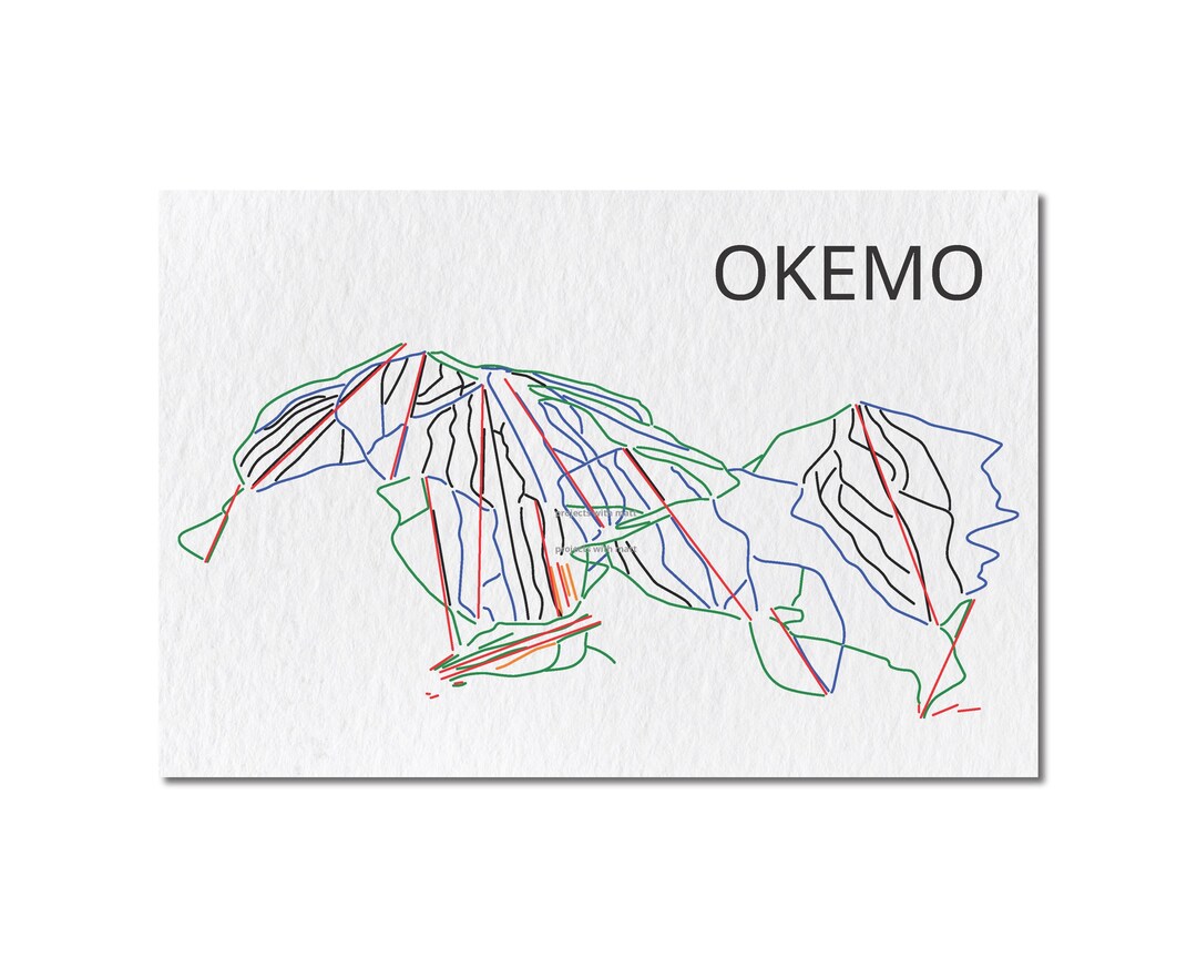 Okemo Trail Map - Etsy