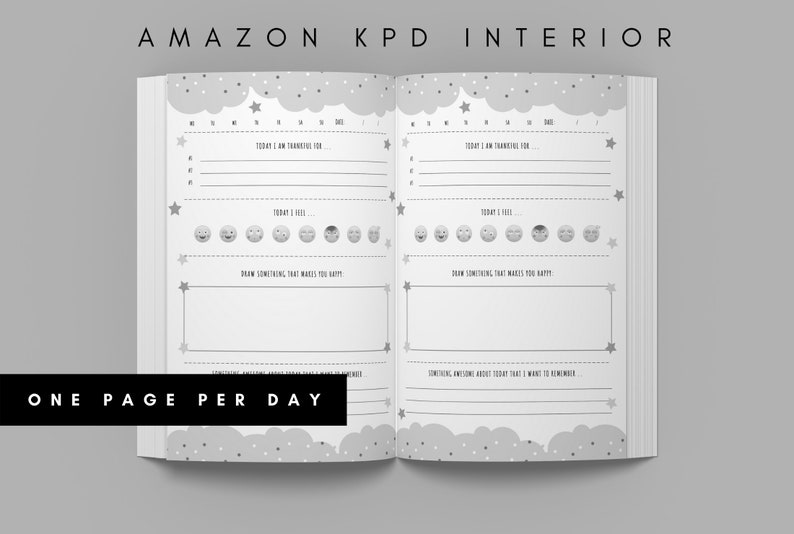 Daily Gratitude Journal for Kids 6x9 Inches with Bleed 120 Total Pages ...