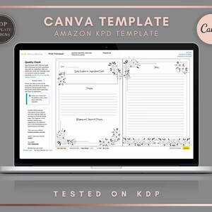 Prayer Journal Canva Editable Template 8.5x11 Inches 130 Total Pages ...