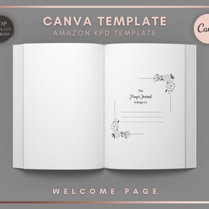 Prayer Journal Canva Editable Template 8.5x11 Inches 130 Total Pages ...