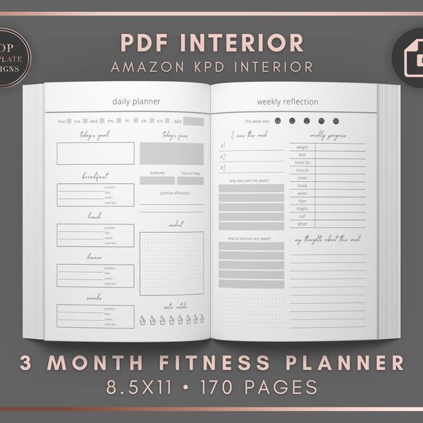 Fitness Planner - Etsy