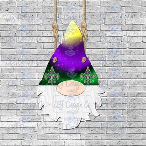 Digital Download for Sublimation Mardi Gras Gnome Design for - Etsy