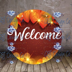 Welcome Sign, Digital Download, Fall Design, Welcome Fall Design ...
