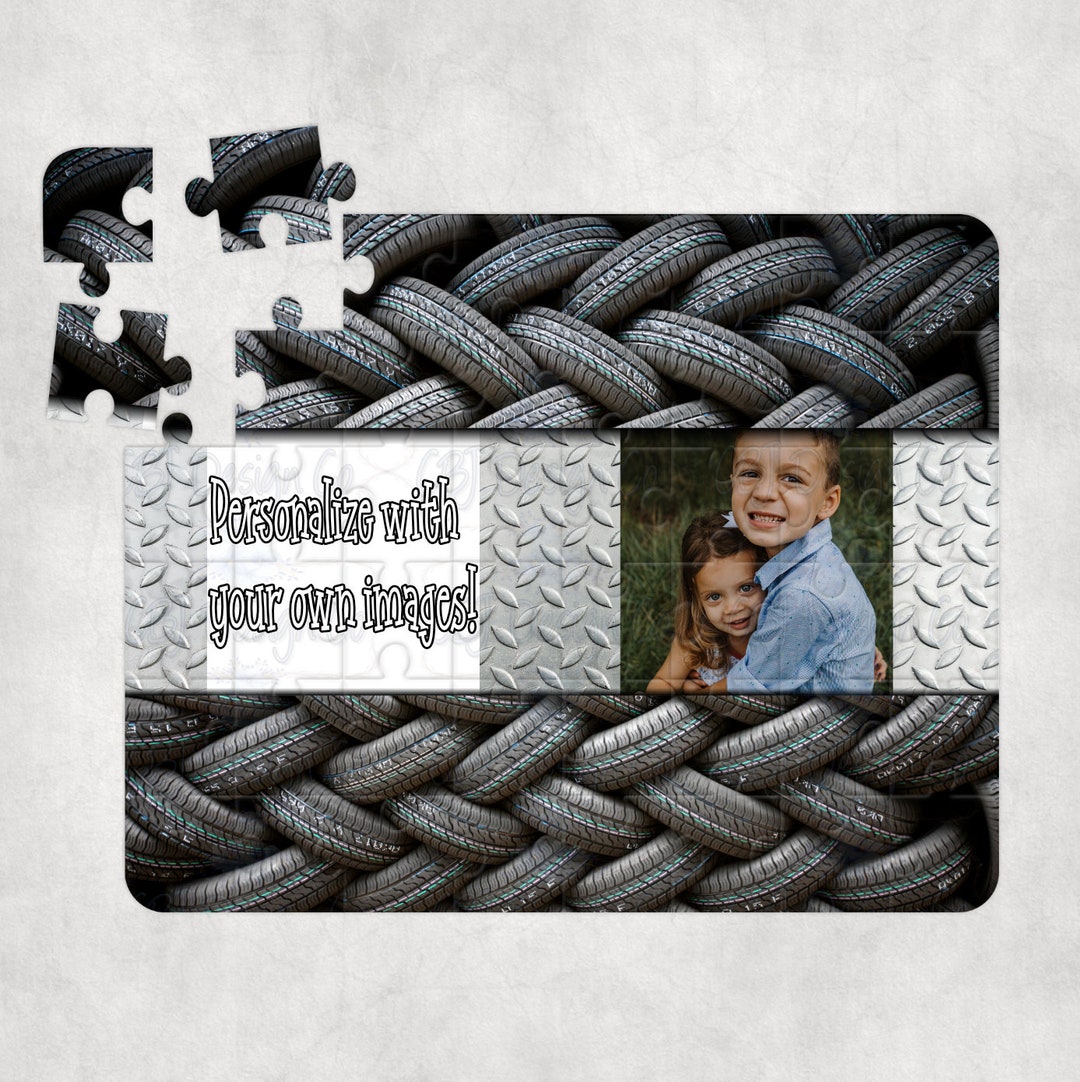 Digital Download for Sublimation, Picture Puzzle Design, Tire Photo ...
