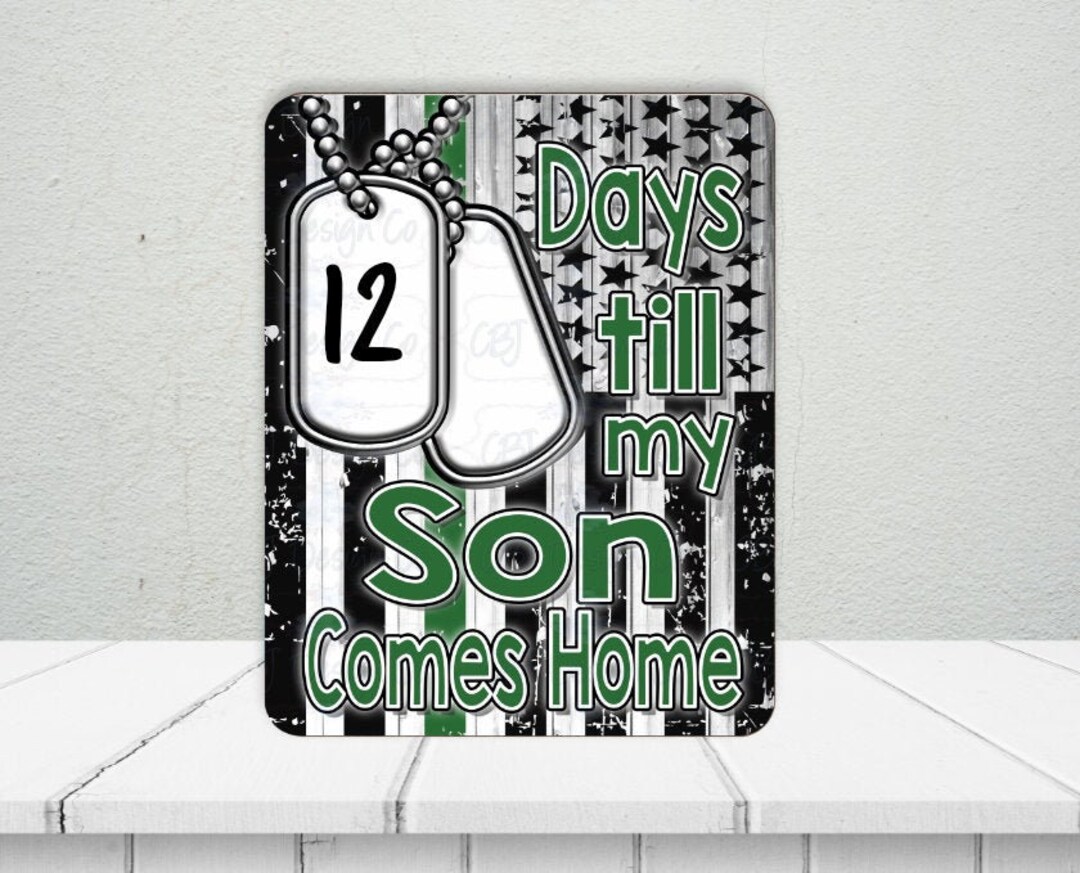 Digital Download, Countdown Till My Son Comes Home, Military Countdown ...