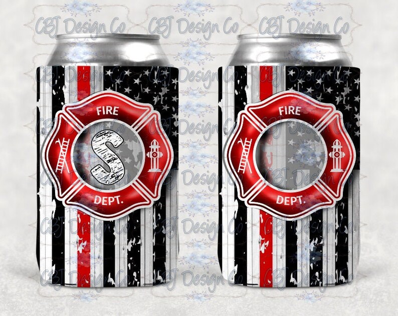 Digital Download for Sublimation Can Hugger Design Thin Red - Etsy