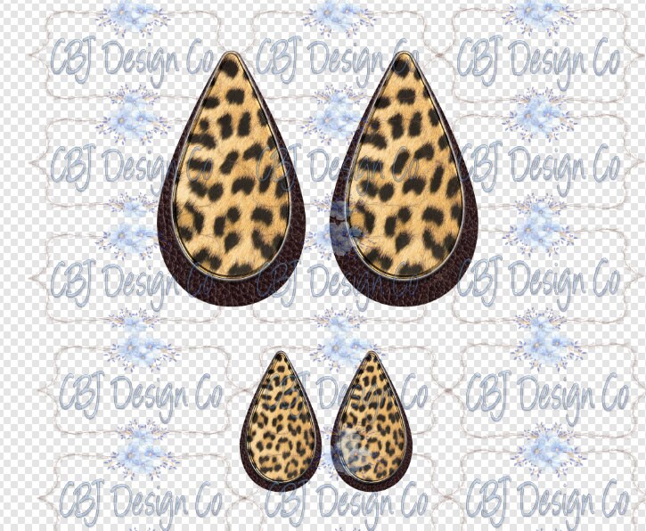 Digital Download Leopard Print Layered Earring Designs for | Etsy