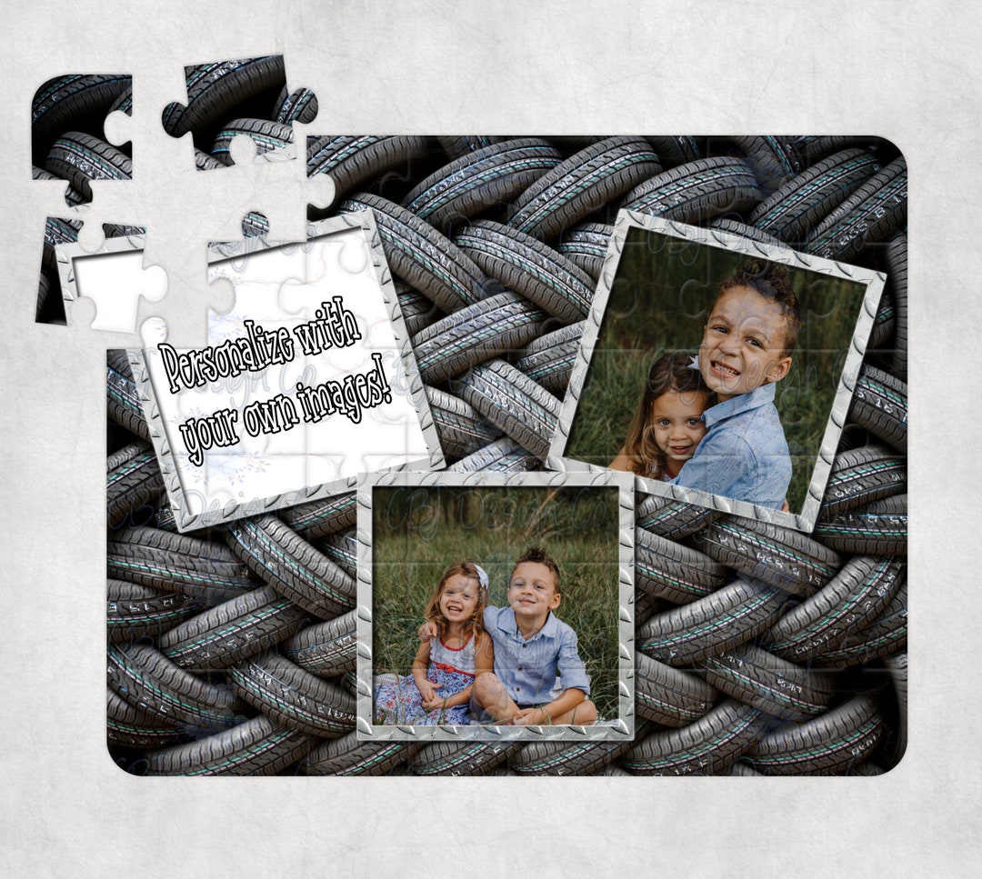 Digital Download for Sublimation, Picture Puzzle Design, Tire Photo ...
