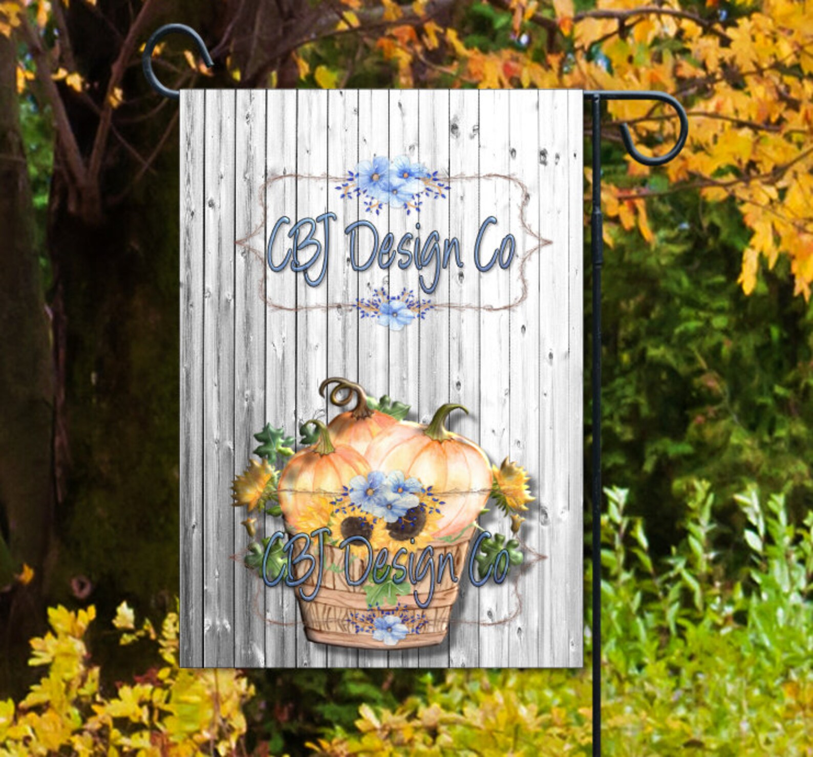 Digital Download Fall Garden Flag Design Flag Design PNG - Etsy