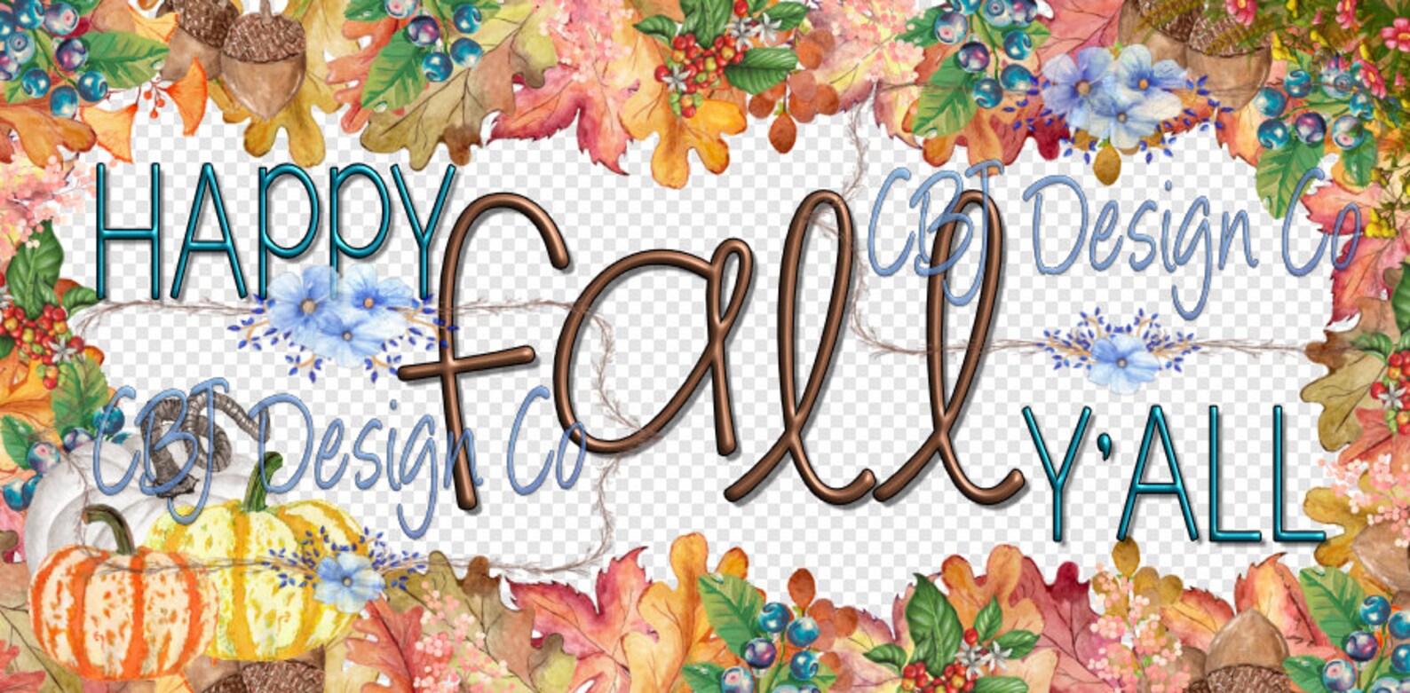 Digital Download Happy Fall Y'all Doormat Design Door - Etsy