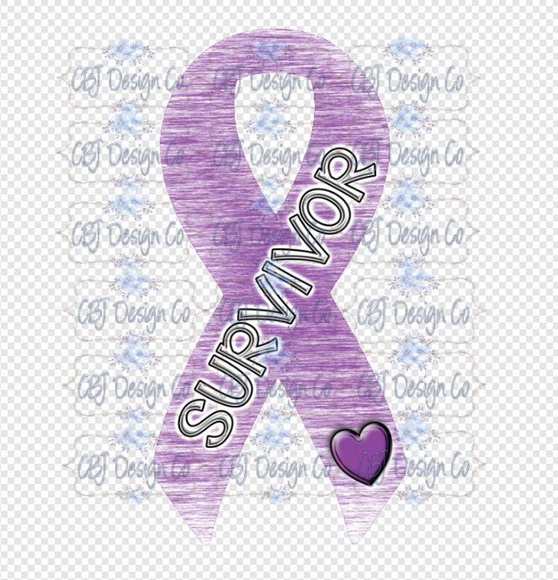 Digital Download for Sublimation Purple Awareness Ribbon - Etsy