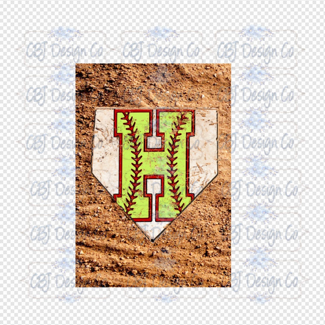 Digital Download for Sublimation, Softball Letter H Flag Design ...