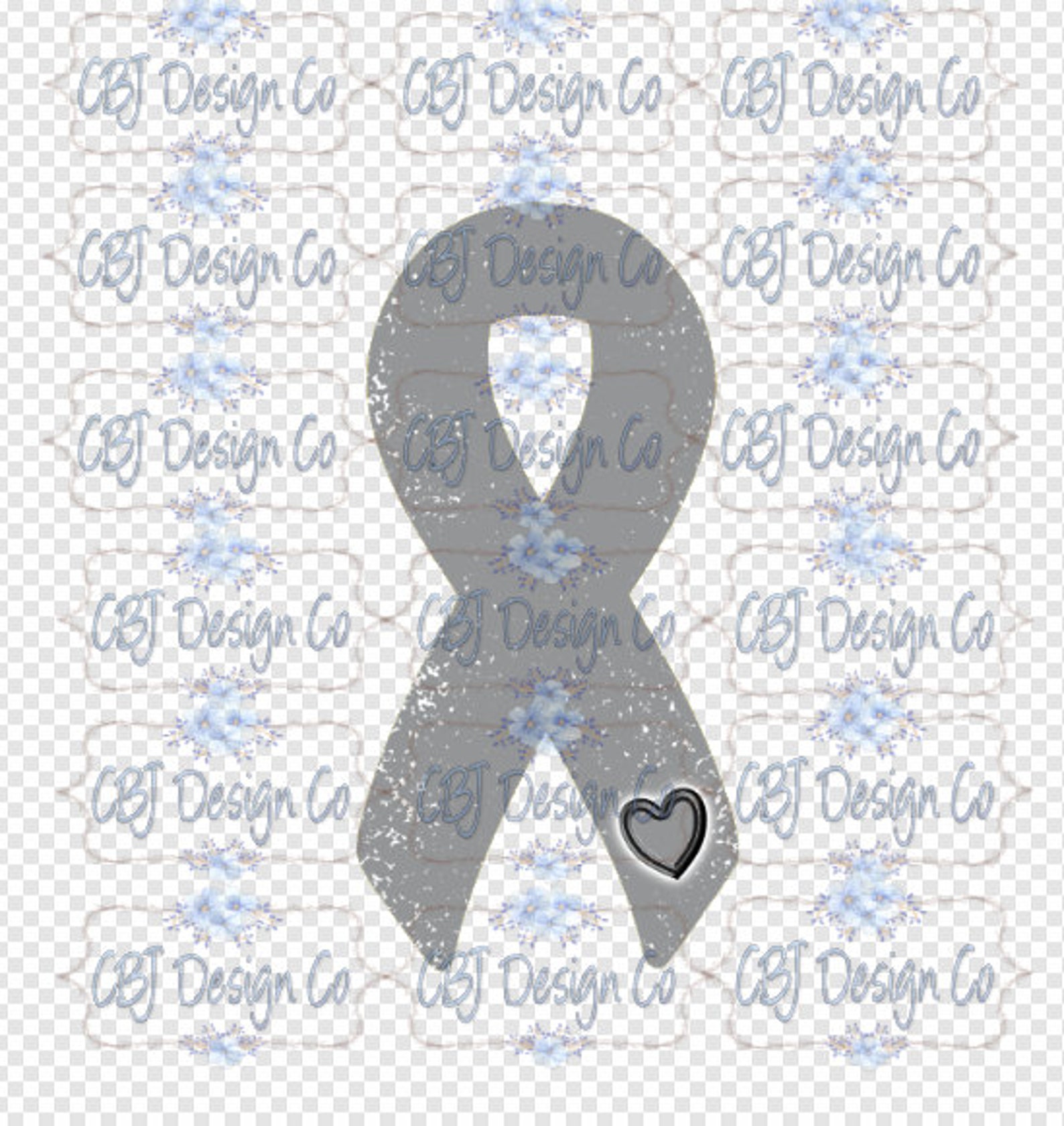 Digital Download for Sublimation Gray Awareness Ribbon - Etsy