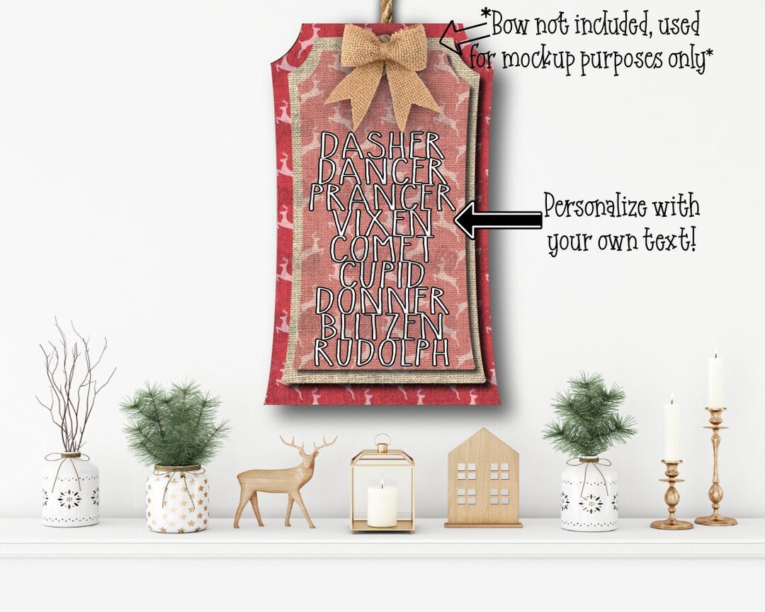 Digital Download for Sublimation, Gift Tag Design, Christmas Tag Design ...