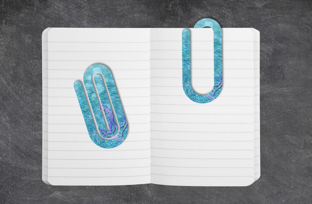 Sublimation Digital Download, Jumbo Paperclip Design, Glitter Anchor ...