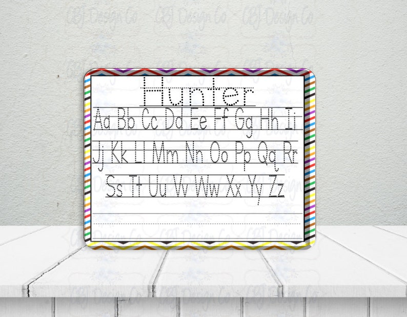 Digital Download for Sublimation Alphabet Practice Board | Etsy
