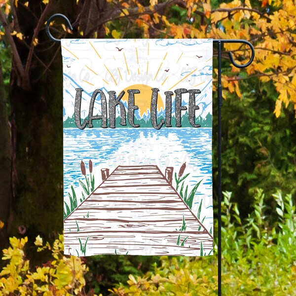 Lake Garden Flag - Etsy