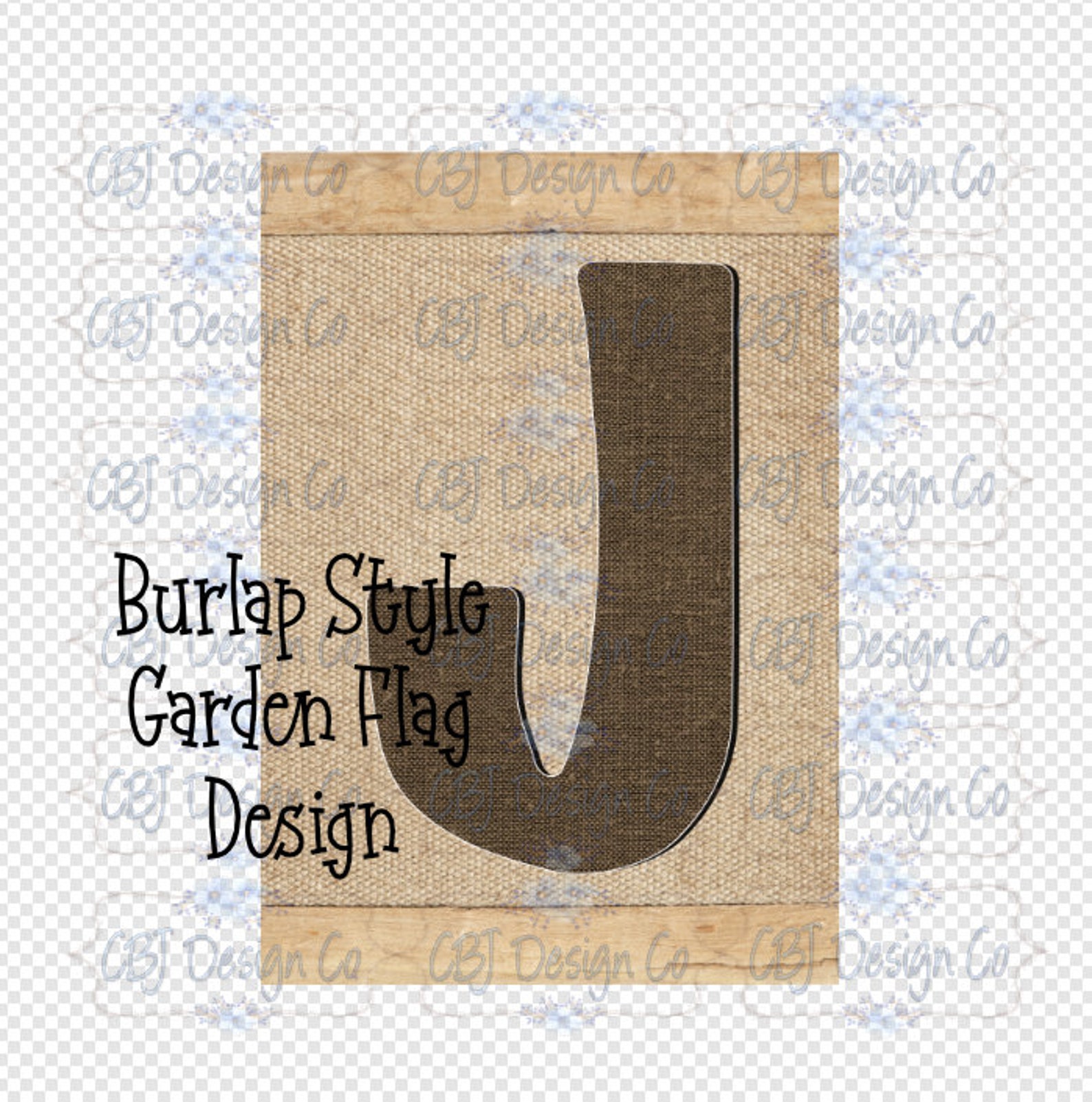Digital Download for Sublimation Letter J Garden Flag Design - Etsy