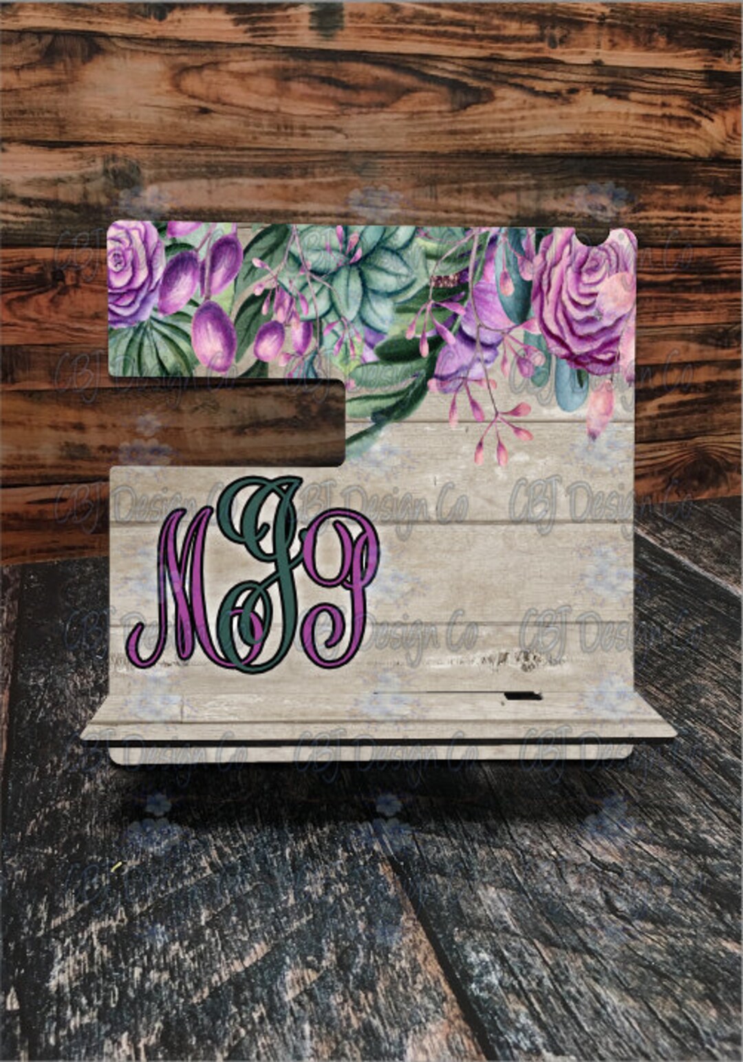 Digital Sublimation Download, Wood and Floral Border Docking Station ...