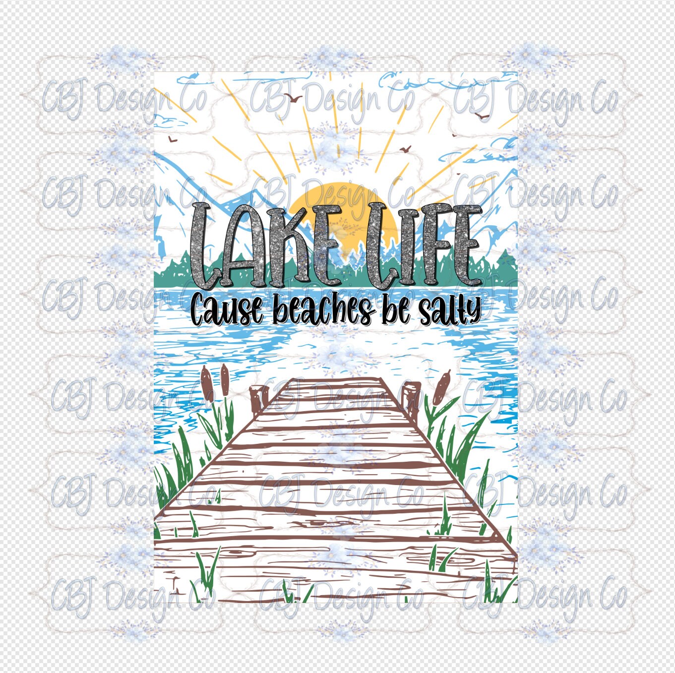 Digital Download for Sublimation Lake Life Flag Design Lake | Etsy