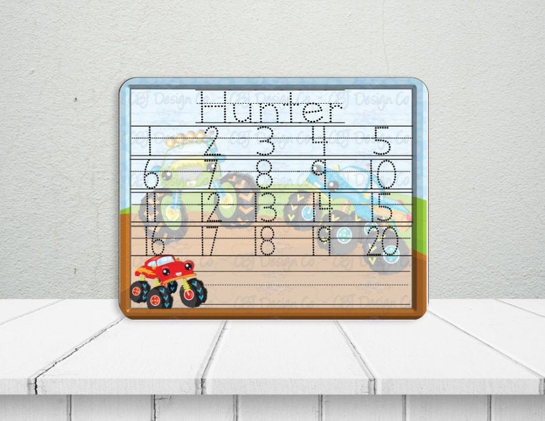 Digital Download for Sublimation Monster Truck Number - Etsy