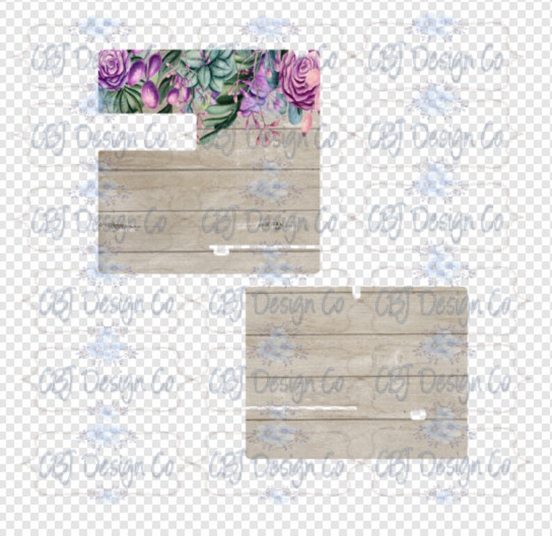 Digital Sublimation Download Wood and Floral Border Docking - Etsy
