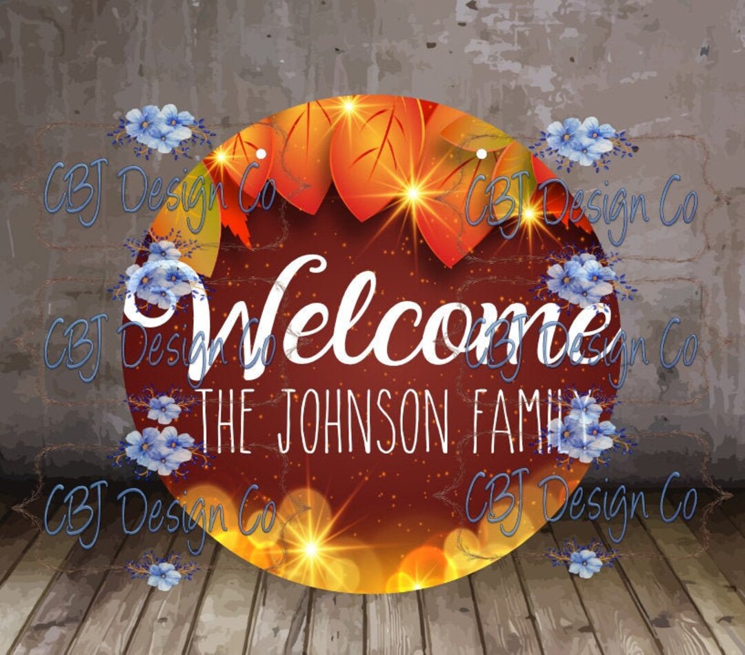 Welcome Sign, Digital Download, Fall Design, Welcome Fall Design ...