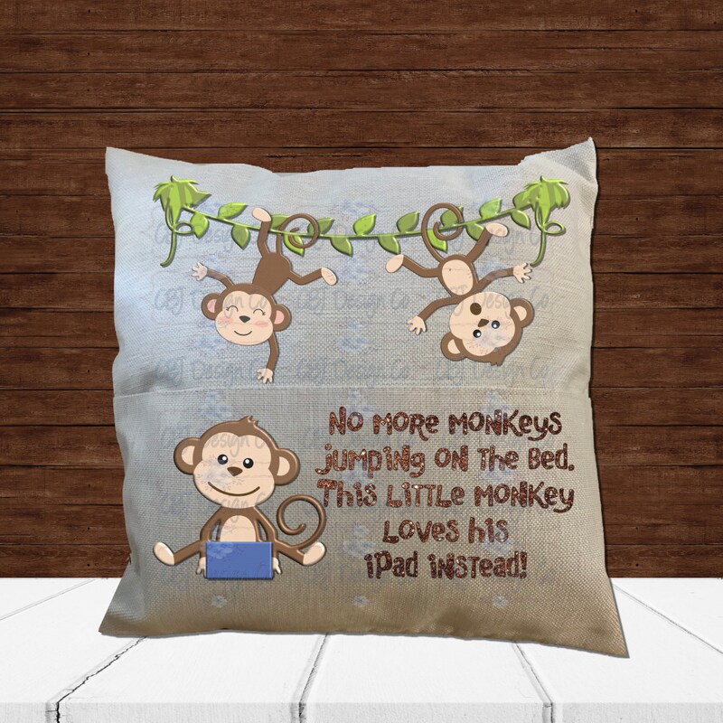 Monkey Pillow - Etsy