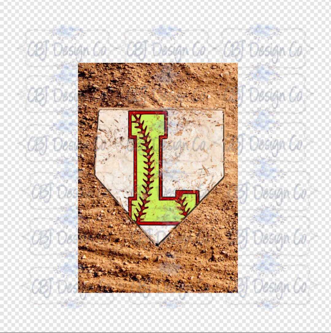Digital Download for Sublimation, Softball Letter L Flag Design ...