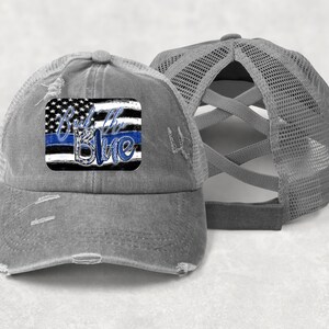 Digital Download for Sublimation, Rectangle Hat Patch Design, Blue Line ...