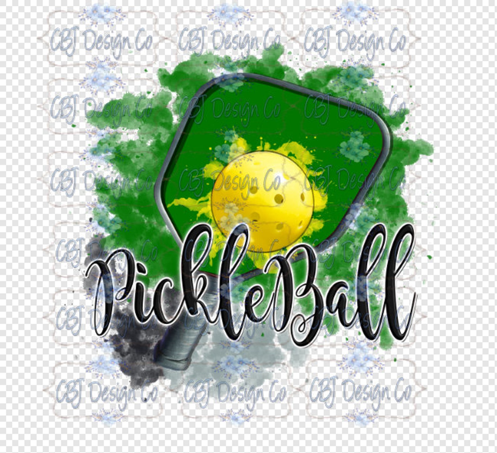 Digital Download Pickleball Design Green Pickleball Design - Etsy
