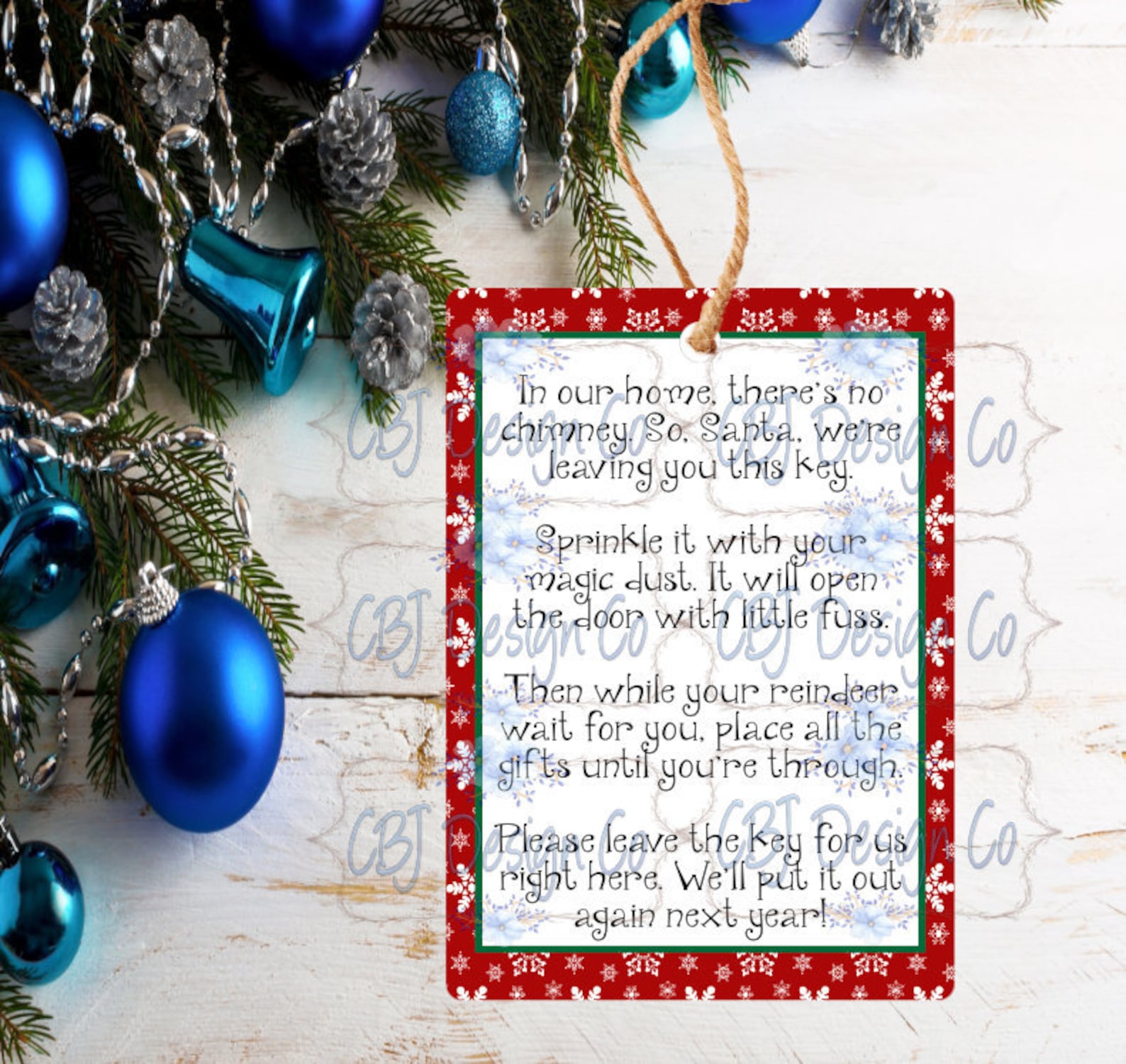 Digital Download Santa's Magic Key Poem Christmas - Etsy