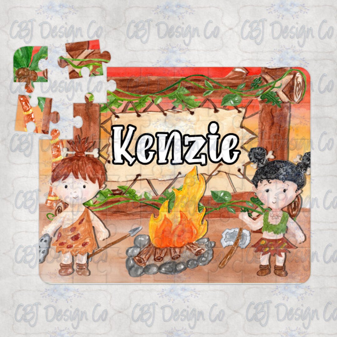 Digital Download for Sublimation, Caveman Puzzle Design, Prehistoric ...