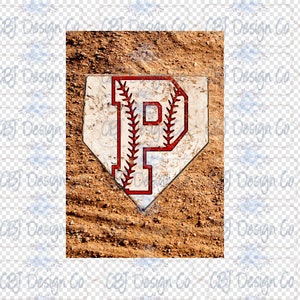 Digital Download for Sublimation, Baseball Letter P Flag Design ...
