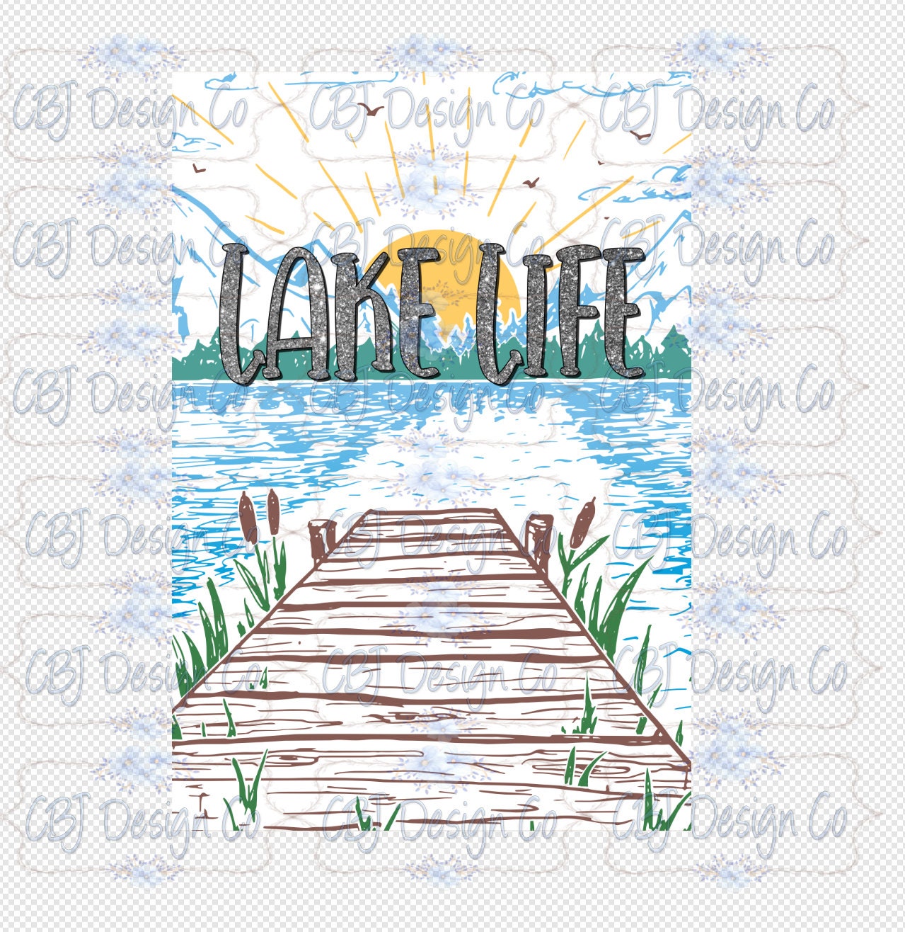 Digital Download for Sublimation Lake Life Flag Design Lake - Etsy
