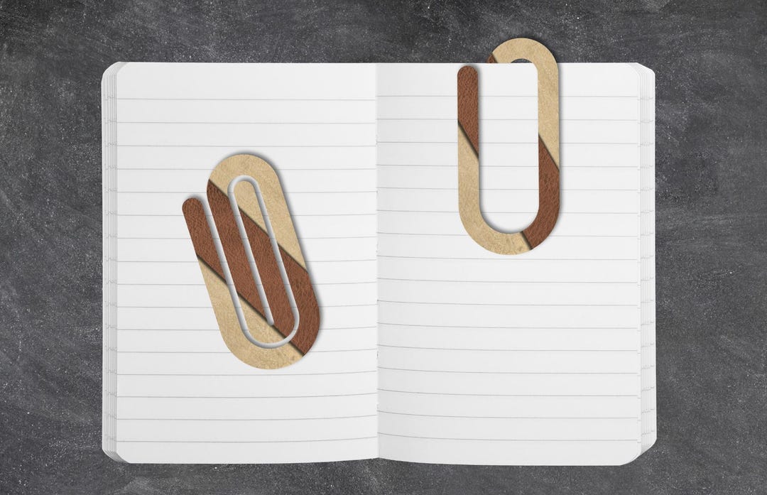 Sublimation Digital Download, Jumbo Paperclip Design, Faux Leather ...