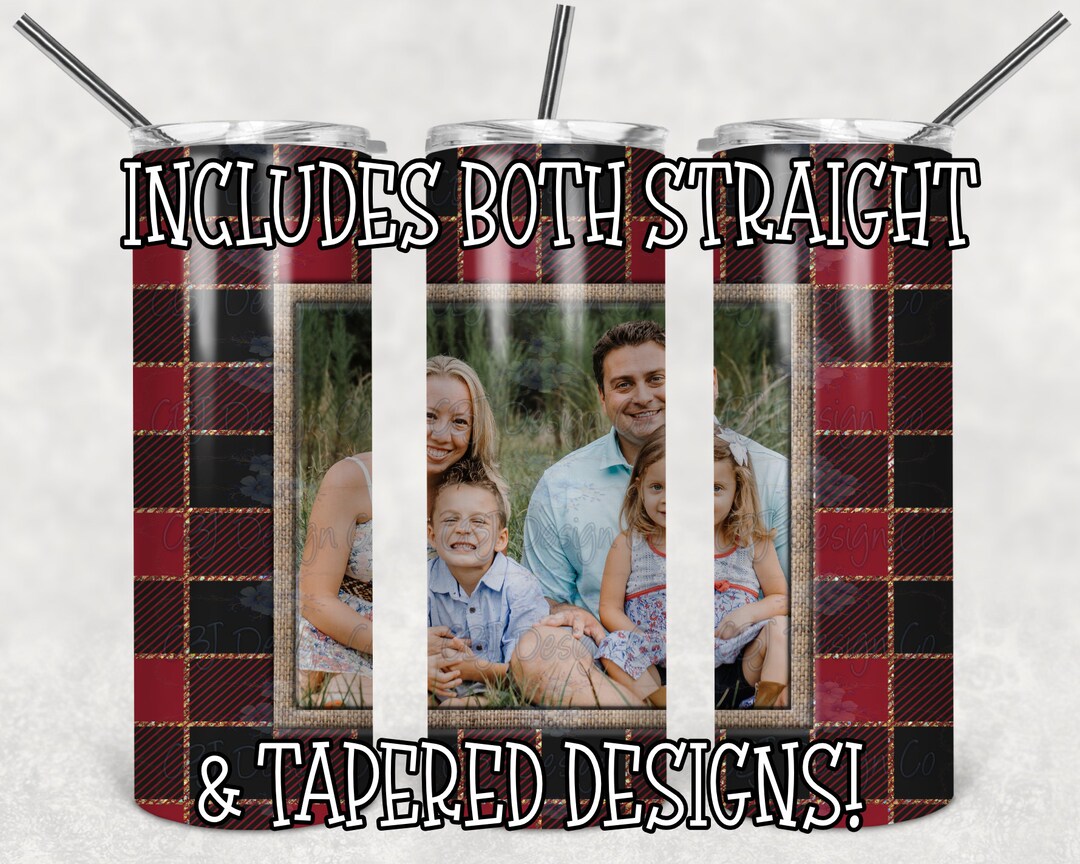 Digital Download for Sublimation, Red Plaid Frame 20 Oz Tumbler Design ...