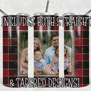 Digital Download for Sublimation, Red Plaid Frame 20 Oz Tumbler Design ...