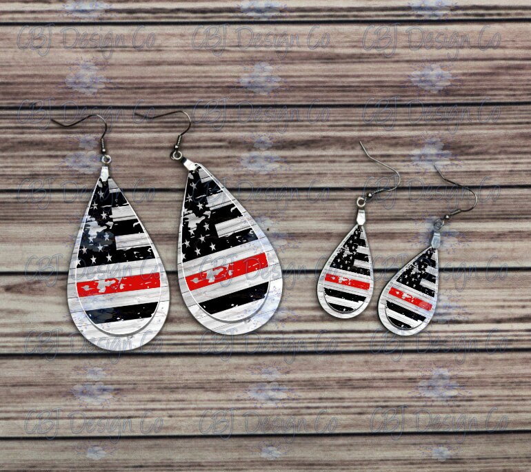 Digital Download Thin Red Line Earring Designs for - Etsy