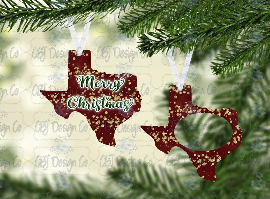 Digital Download Texas Christmas Ornament Design for - Etsy