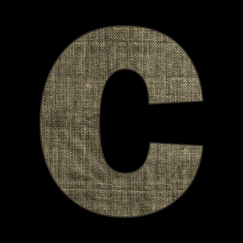 Digital Download Burlap Alphabet Burlap Numbers PNG for - Etsy