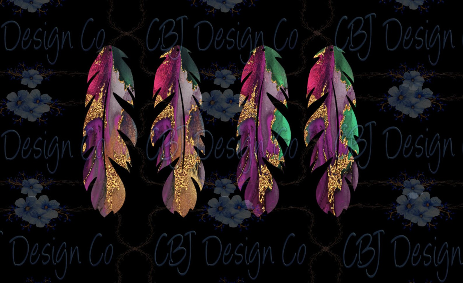 Digital Download for Sublimation Feather Earring Design | Etsy