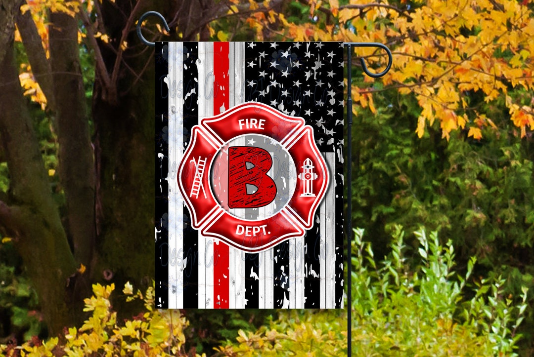 Digital Sublimation Download, Thin Red Line Garden Flag Design ...