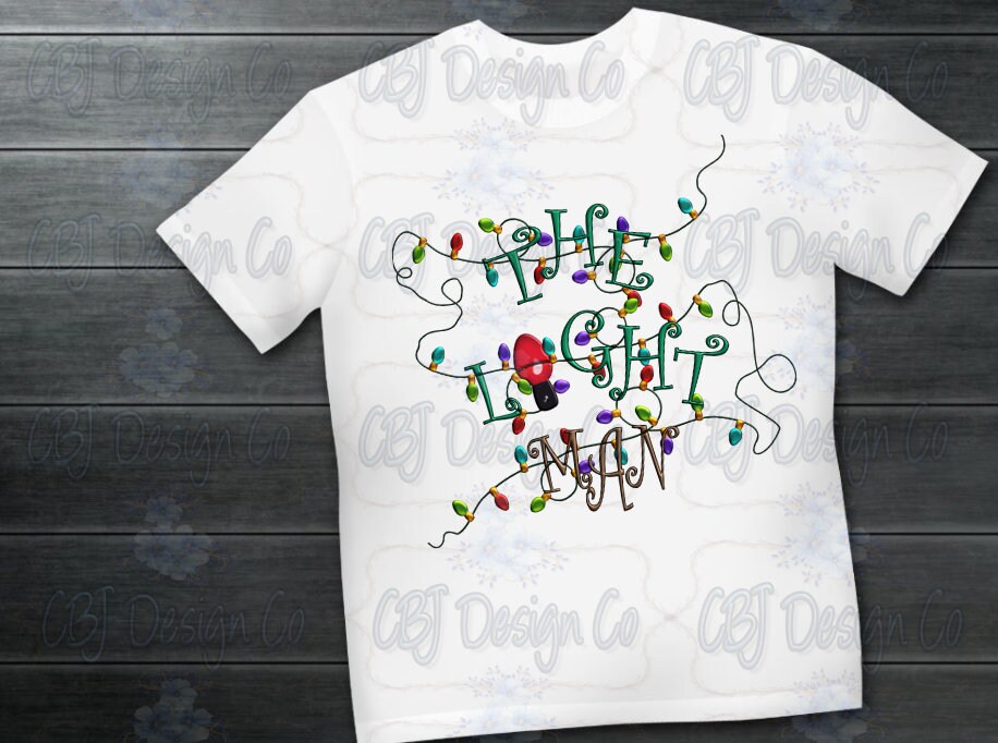 Digital Download the Light Man PNG for Sublimation Christmas - Etsy