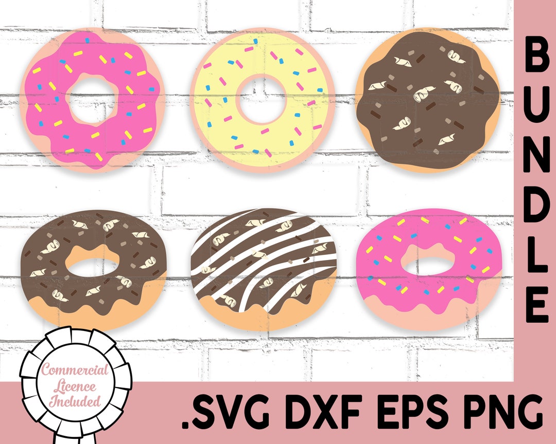 Donut SVG Bundle Cut Files Including Commercial License of - Etsy