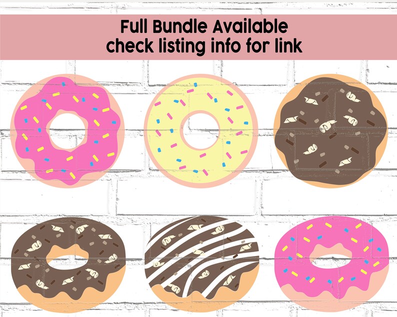 Digital Donut Bundle Clip Art Perfect to Print for Art Card | Etsy