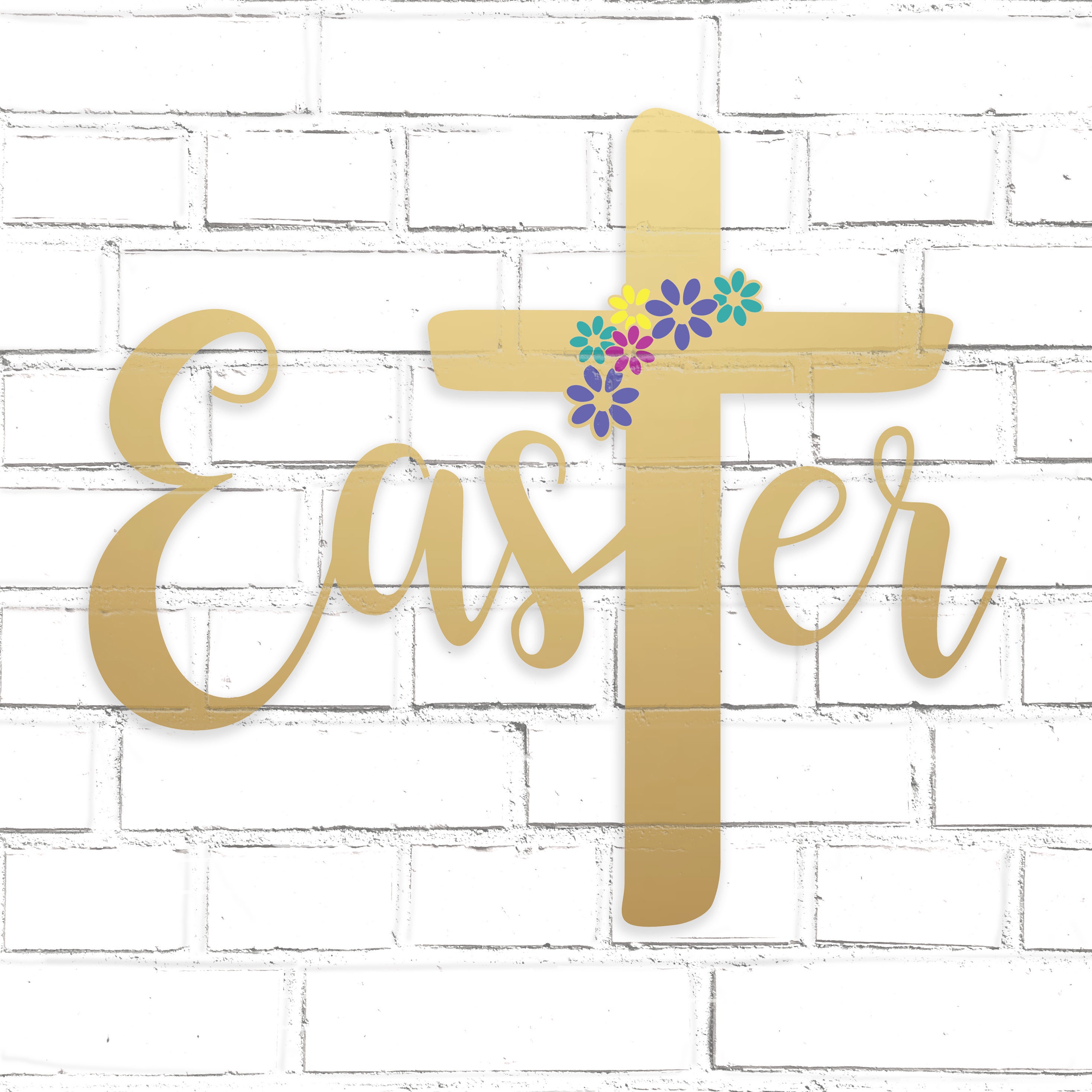 Easter SVG Floral Cross Design for Easter Eps Dxf and Png - Etsy UK