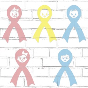 Childhood Cancer Awareness Digital Ribbons BUNDLE SVG Files Gold Ribbon ...