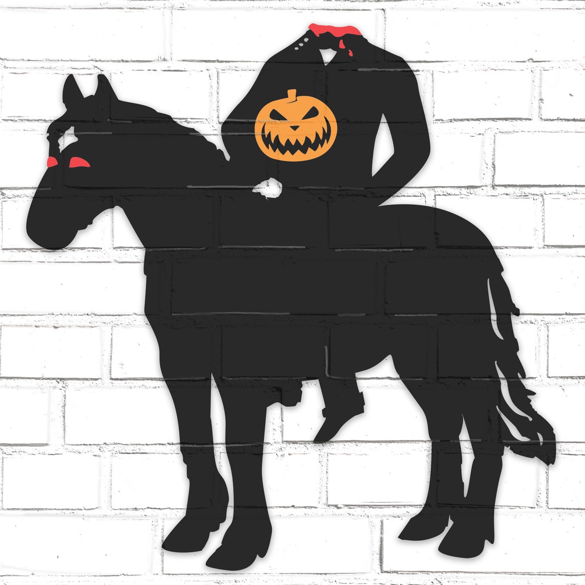 Headless Horseman SVG for Gothic Halloween Free Commercial | Etsy